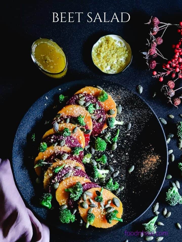 A super simple beet salad with butternut - FOODHEAL