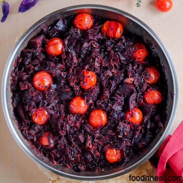 Quick braised red cabbage recipe - FOODHEAL