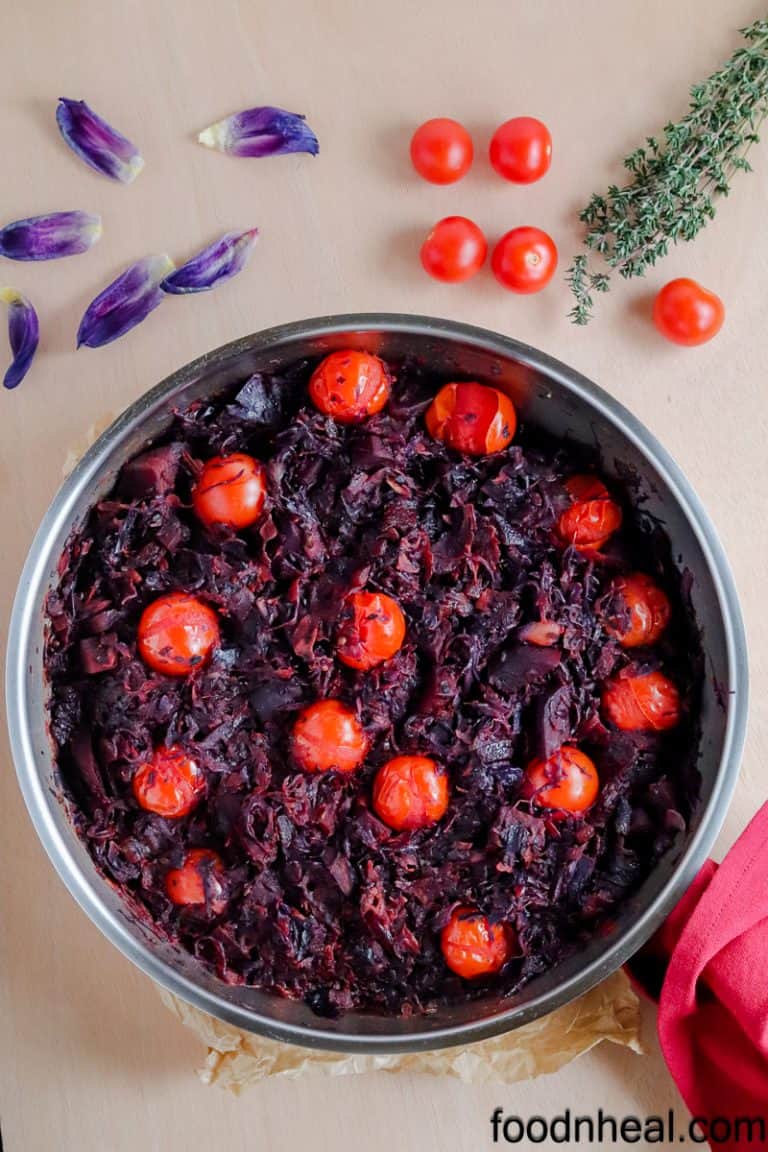 Quick braised red cabbage recipe - FOODHEAL