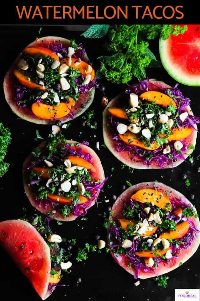 Make summer fun with watermelon "tacos/pizza" - FOODHEAL